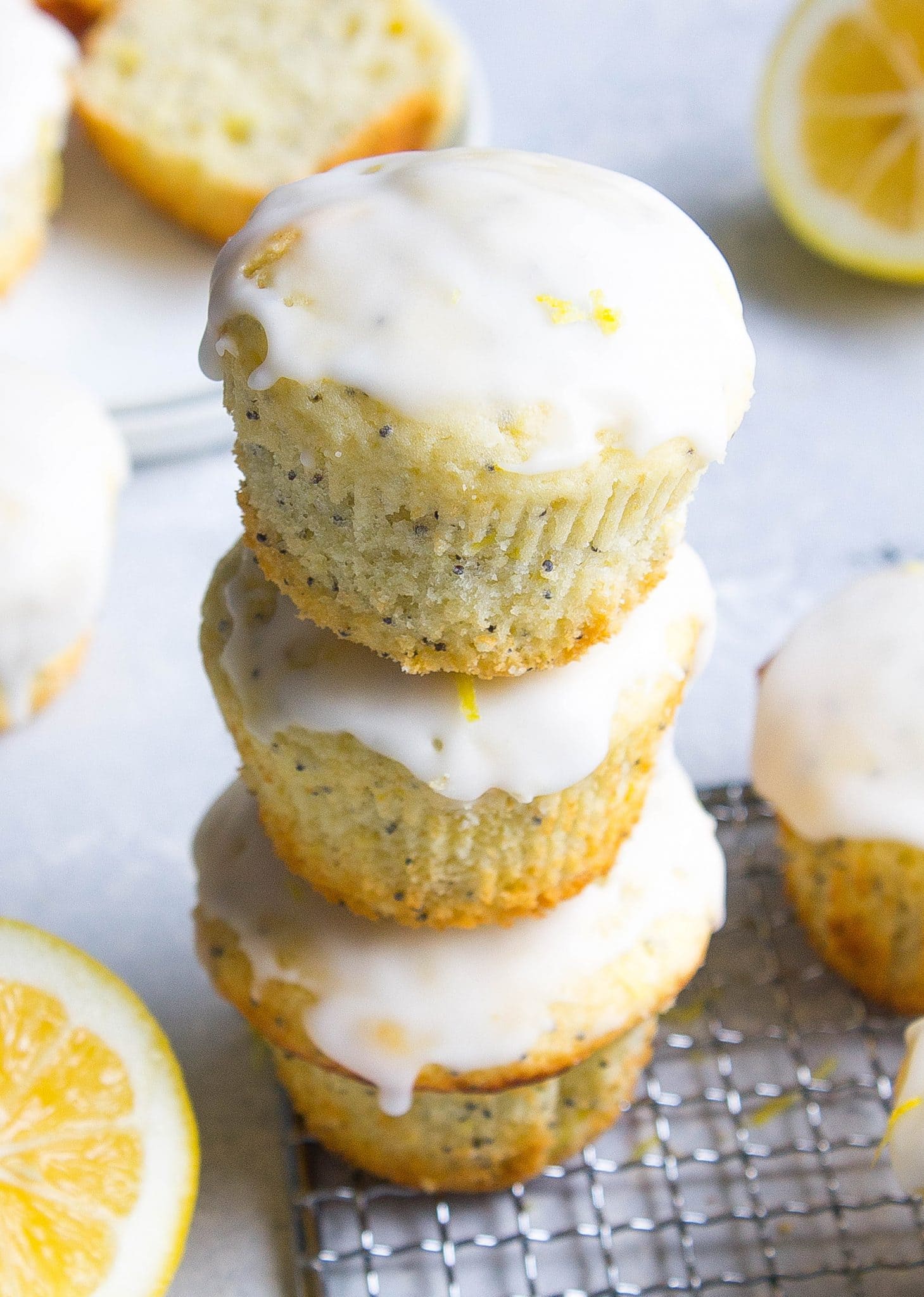 Glazed Lemon Poppy Seed Muffins - Kathryn's Kitchen