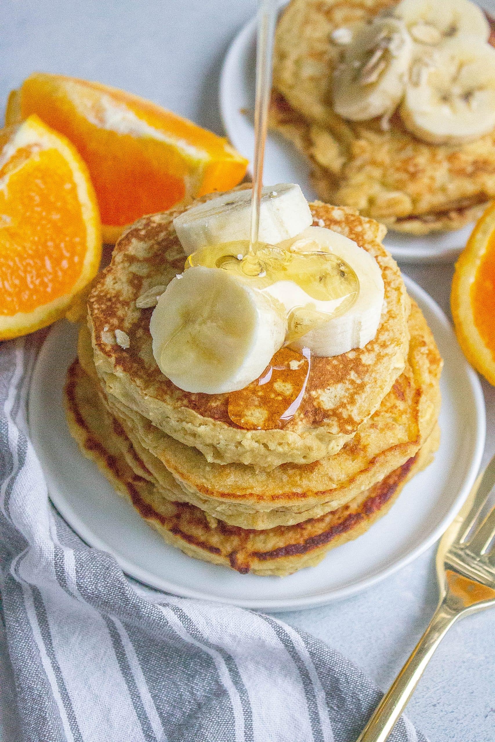Banana Oatmeal Pancakes Kathryn s Kitchen
