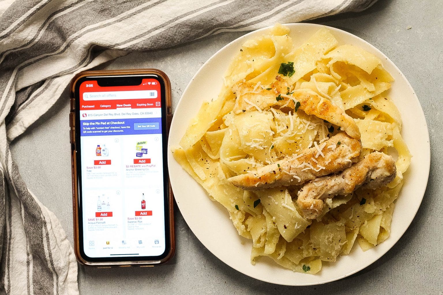 Creamy Chicken Alfredo Pappardelle - Kathryn's Kitchen