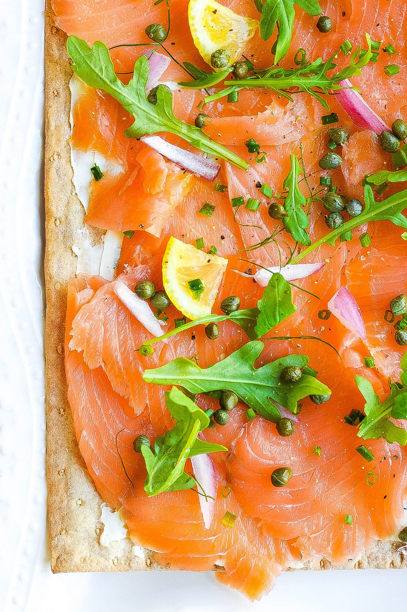 Smoked Salmon Flatbread (EASY recipe!)- Kathryn's Kitchen