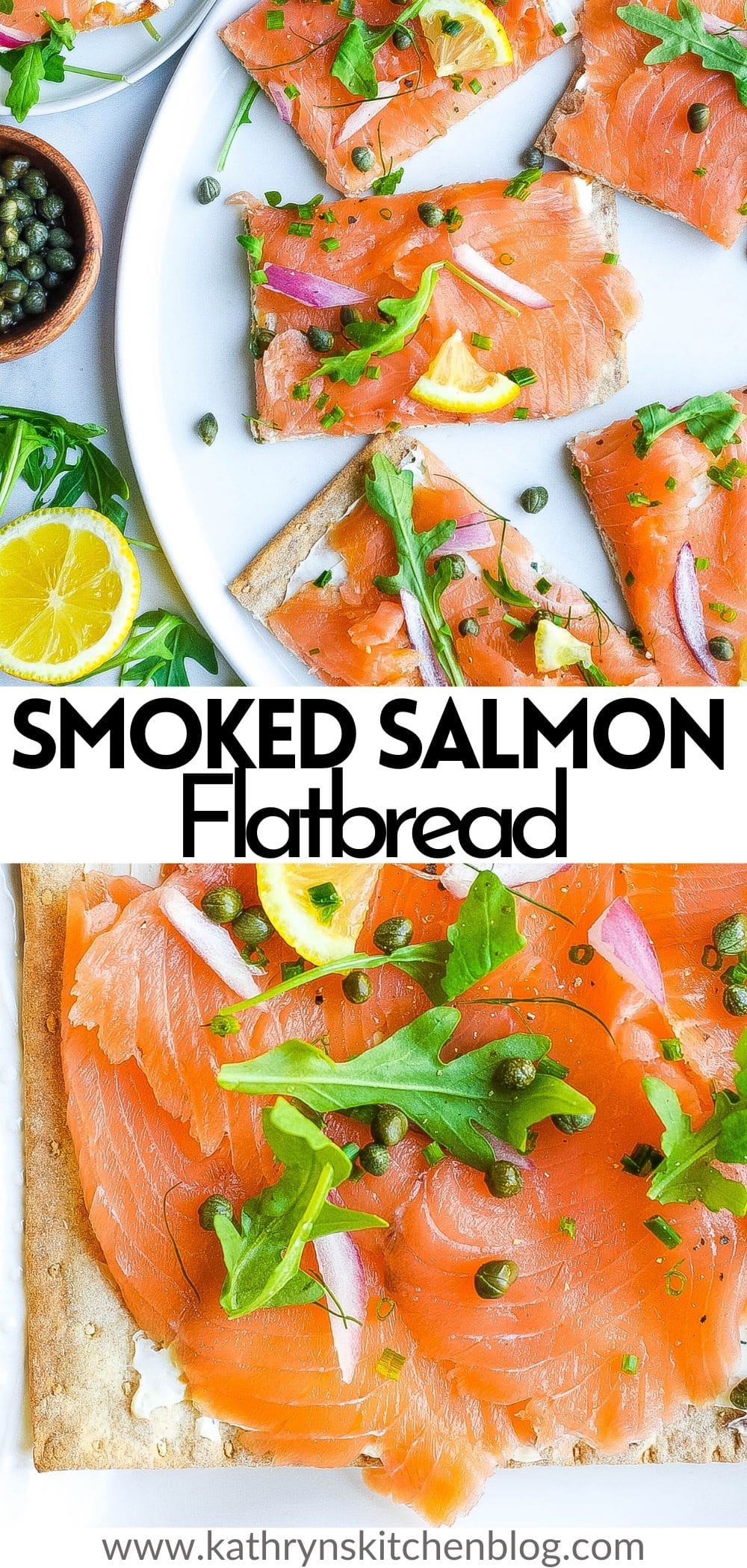 Smoked Salmon Flatbread (EASY recipe!)- Kathryn's Kitchen