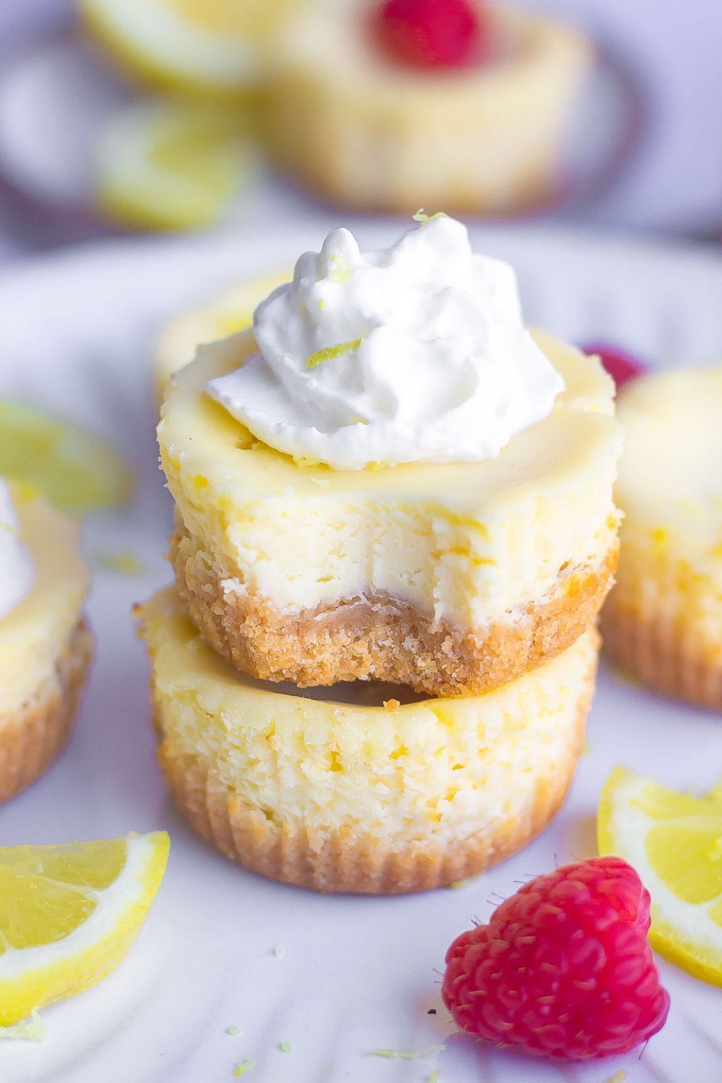 Mini Lemon Cheesecakes (With Shortbread Crust)