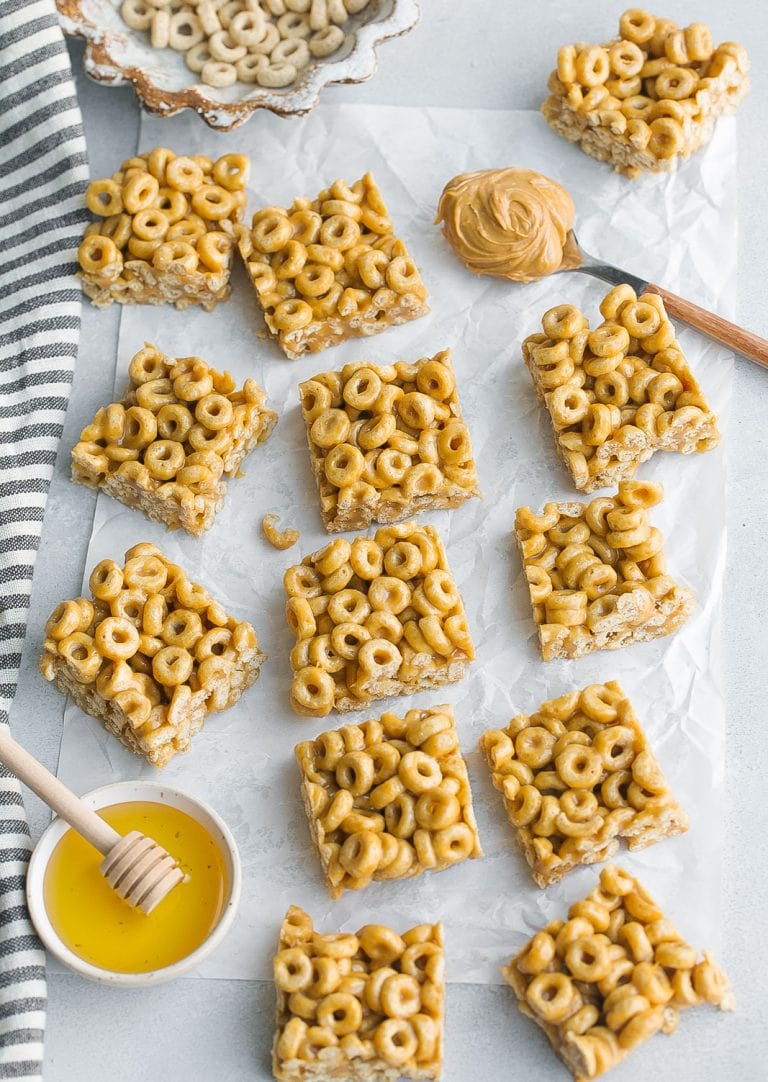 No Bake Peanut Butter Cheerio Bars