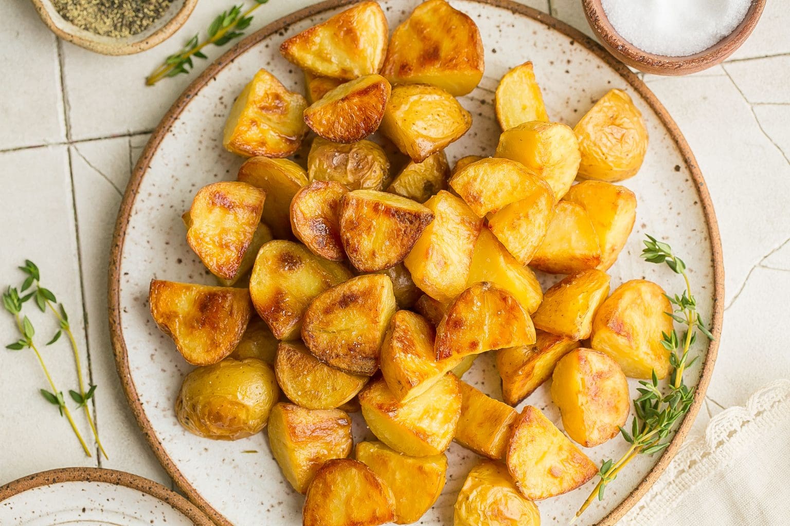 Crispy Salt and Vinegar Roasted Potatoes- Kathryn's Kitchen