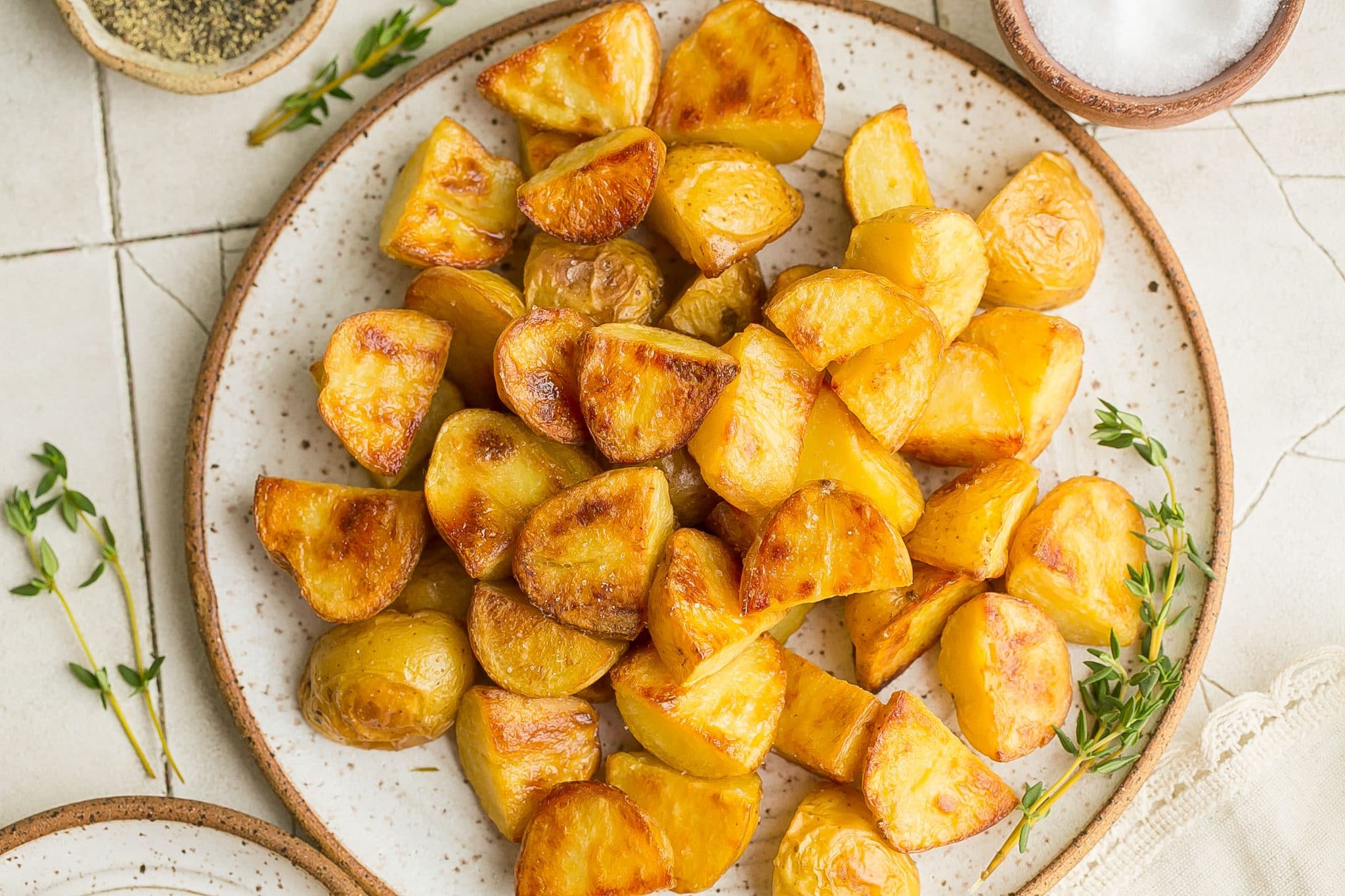Crispy Salt and Vinegar Roasted Potatoes- Kathryn's Kitchen