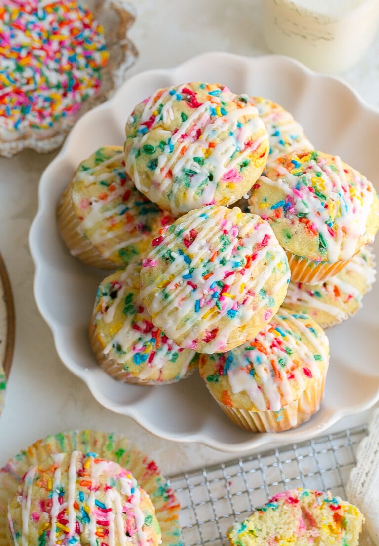 Best Vanilla Funfetti Muffins- Kathryn's Kitchen