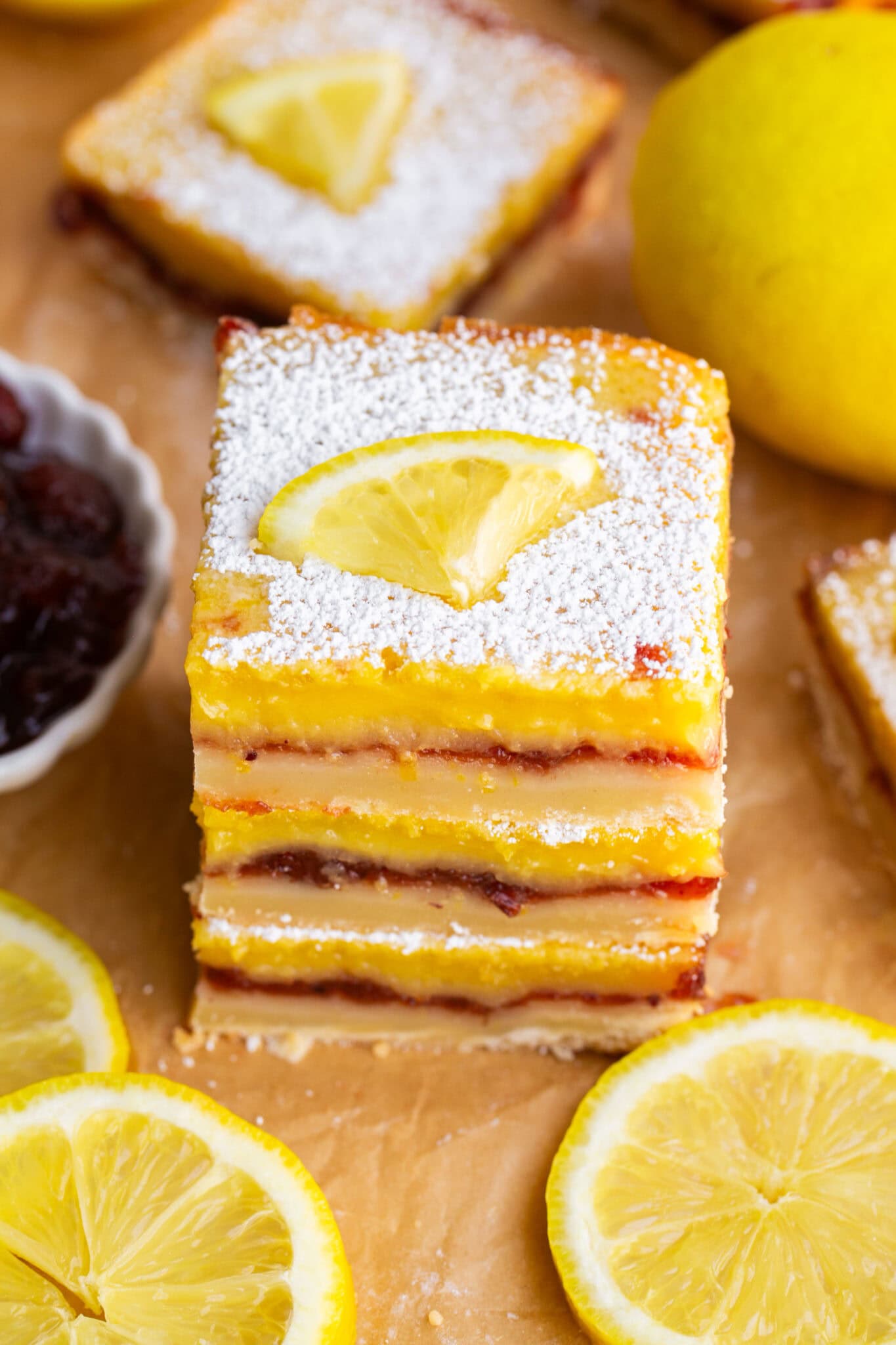 Cranberry Lemon Bars (Tart, Buttery & Bright!)
