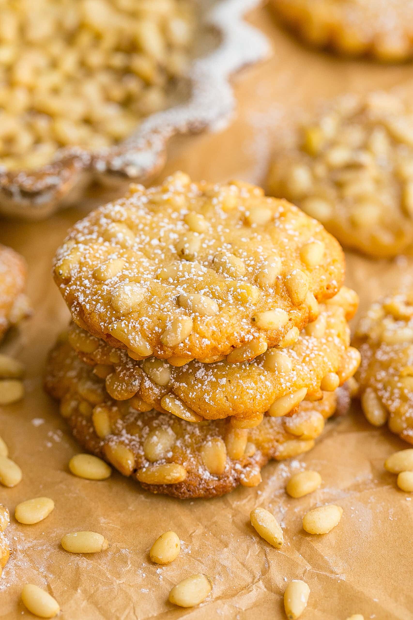 Classic Pignoli Cookies (Italian Almond Paste Cookies)