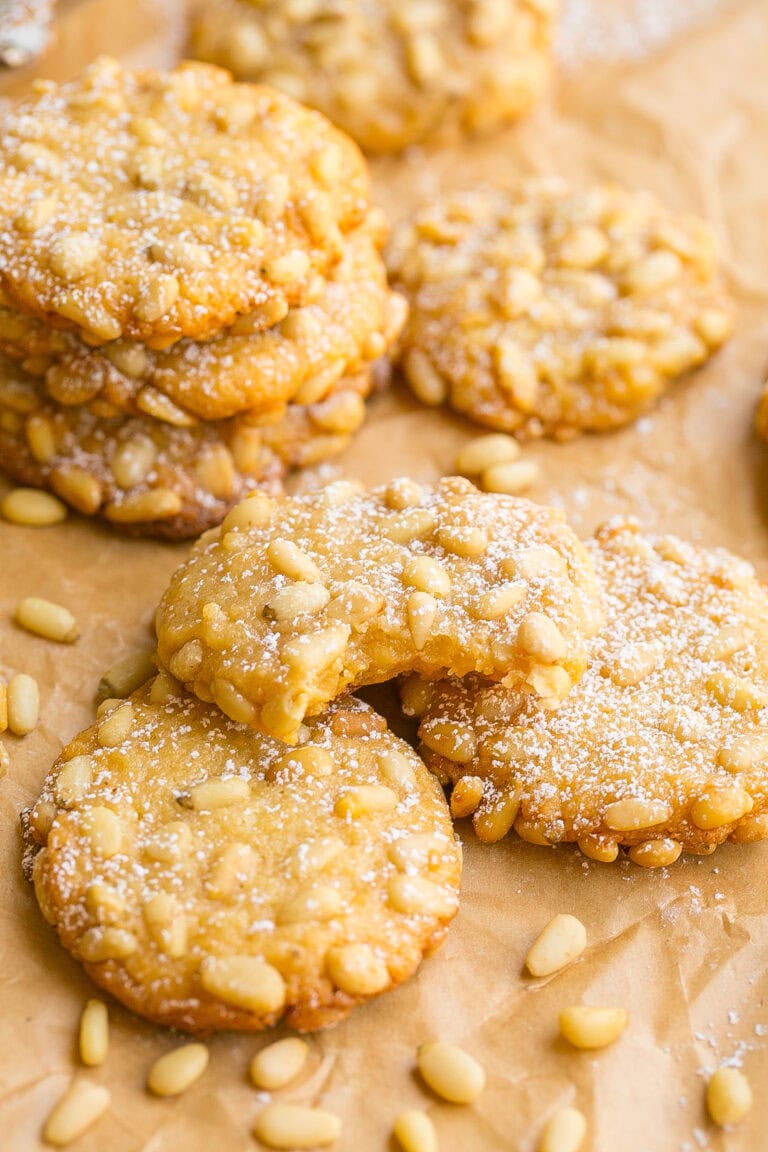Classic Pignoli Cookies (Italian Almond Paste Cookies)