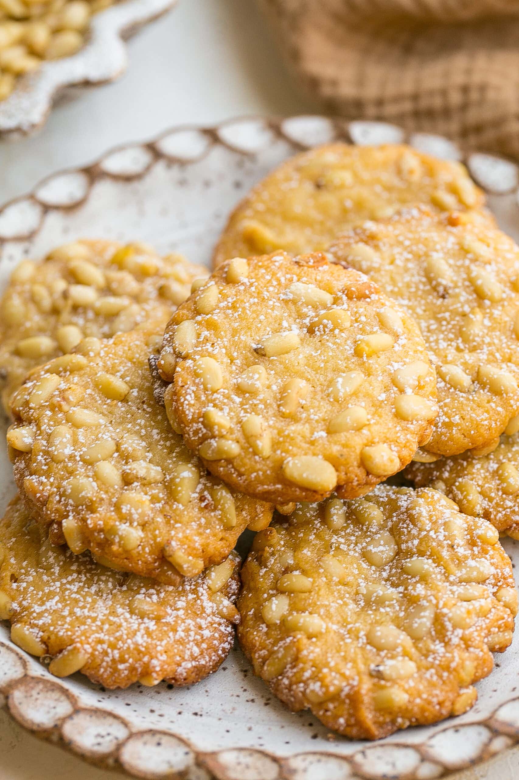 Classic Pignoli Cookies (Italian Almond Paste Cookies)