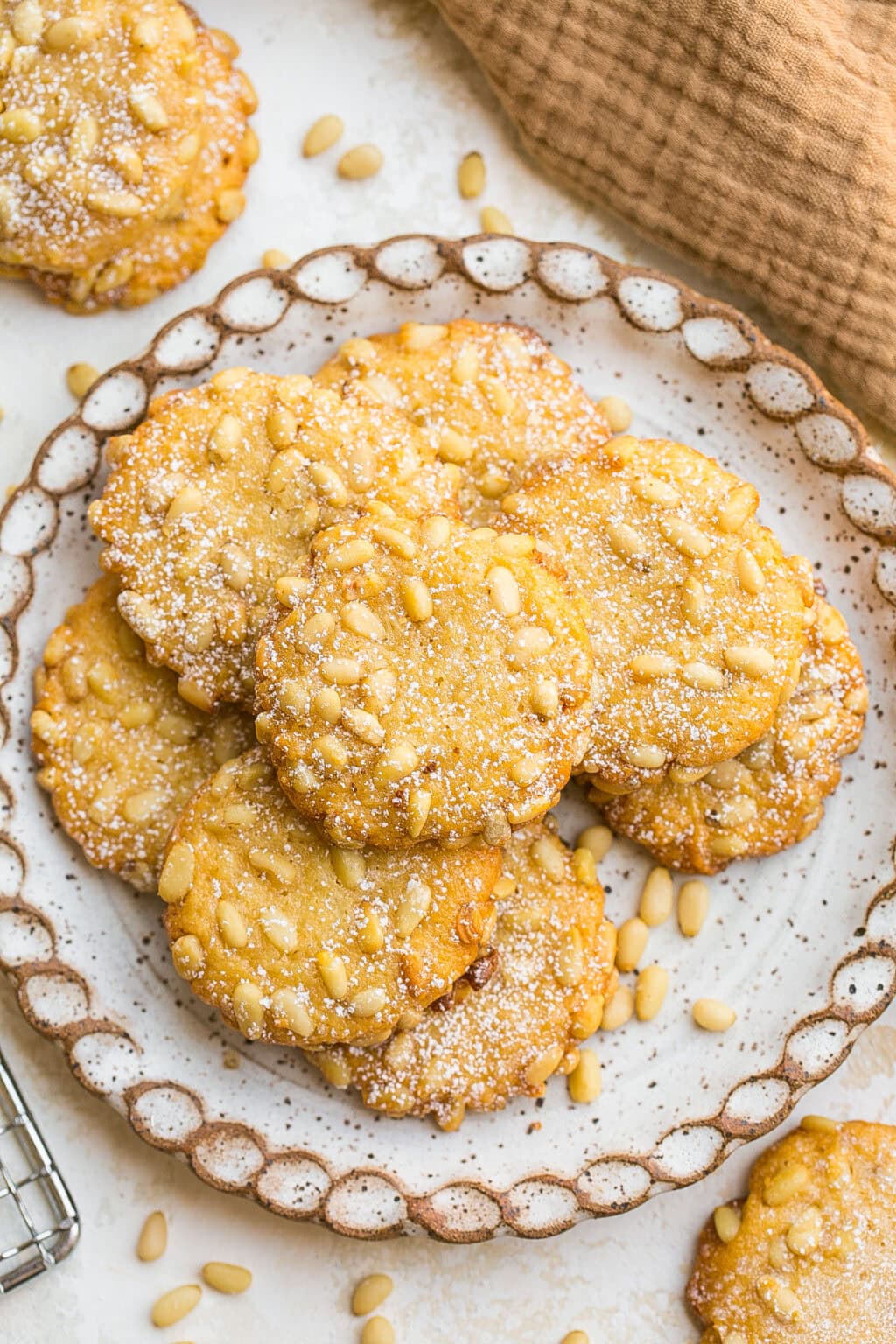 Classic Pignoli Cookies (Italian Almond Paste Cookies)