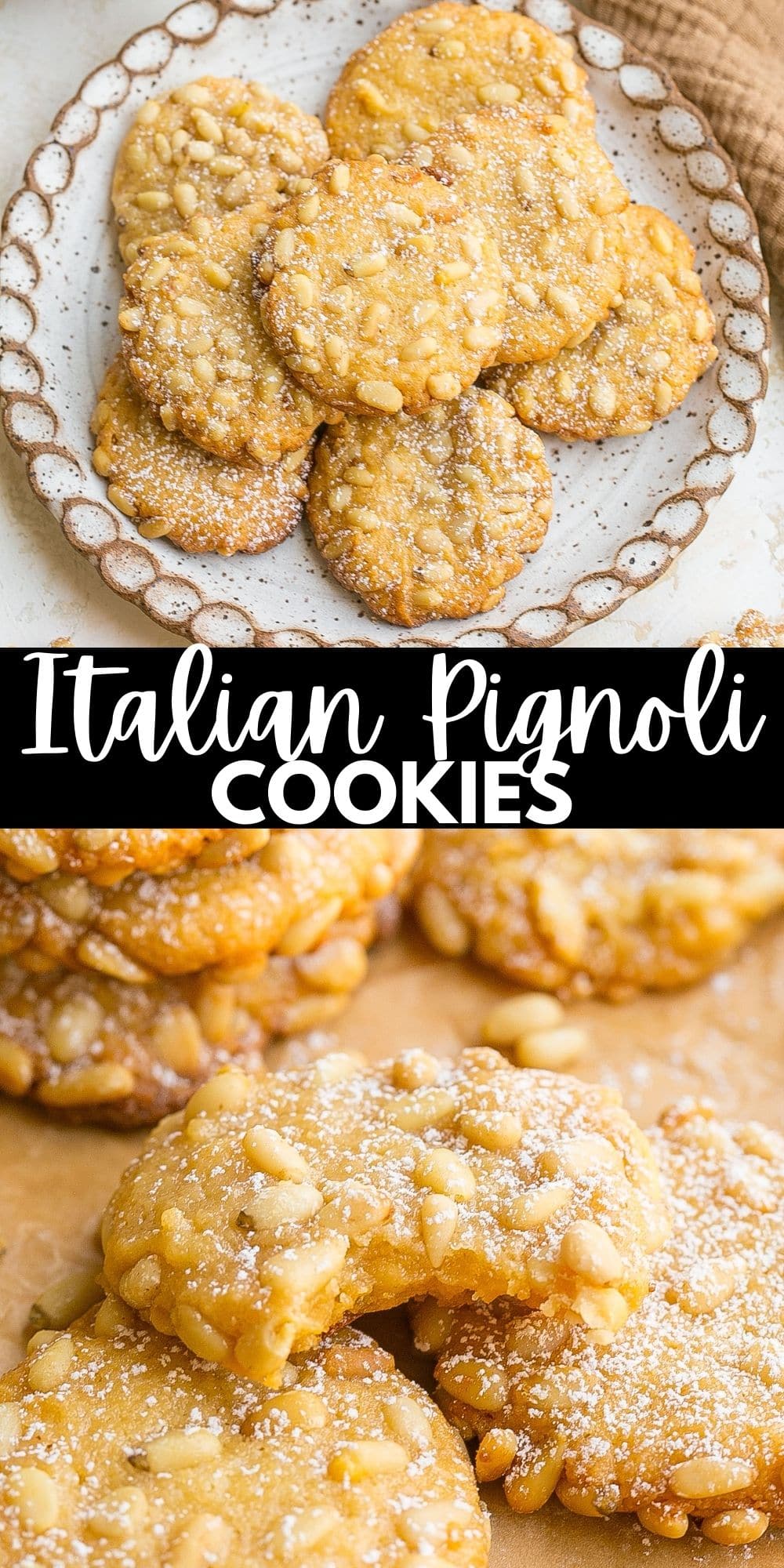 Classic Pignoli Cookies (Italian Almond Paste Cookies)