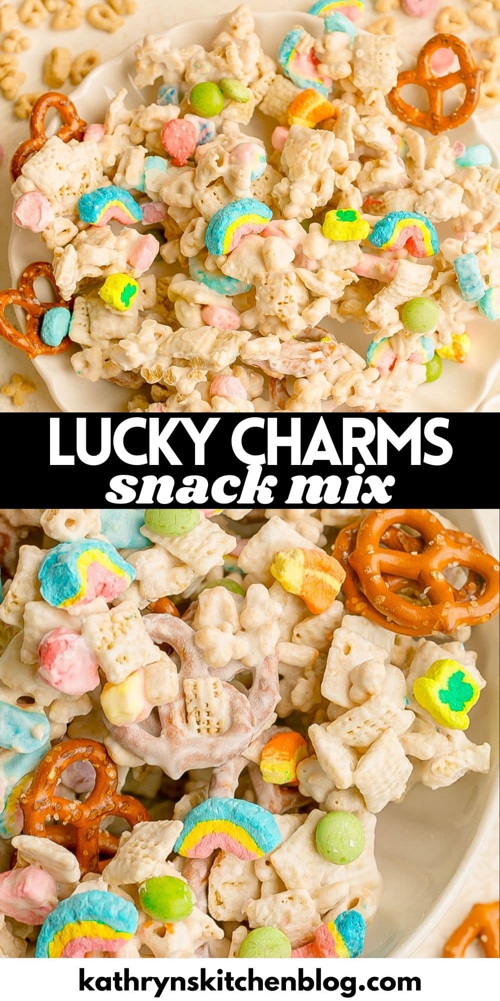 Lucky Charms Snack Mix (Sweet & Salty, No-Bake!)